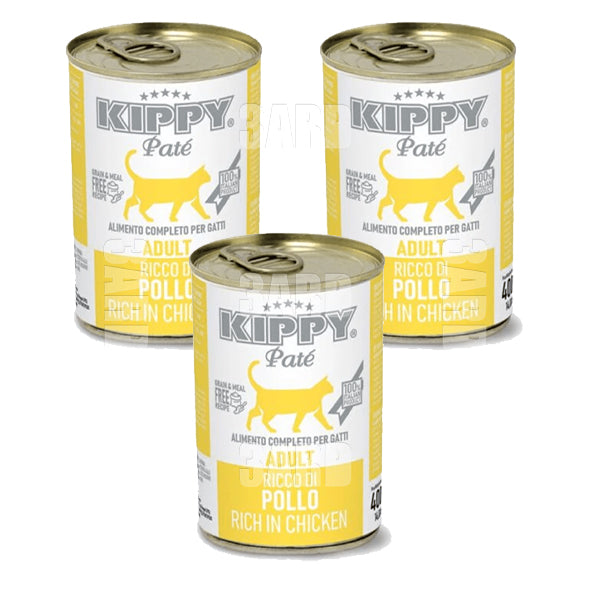 Kippy Wet Food Cat Pate Rice In Chicken 400g Pack Of 3 3ard