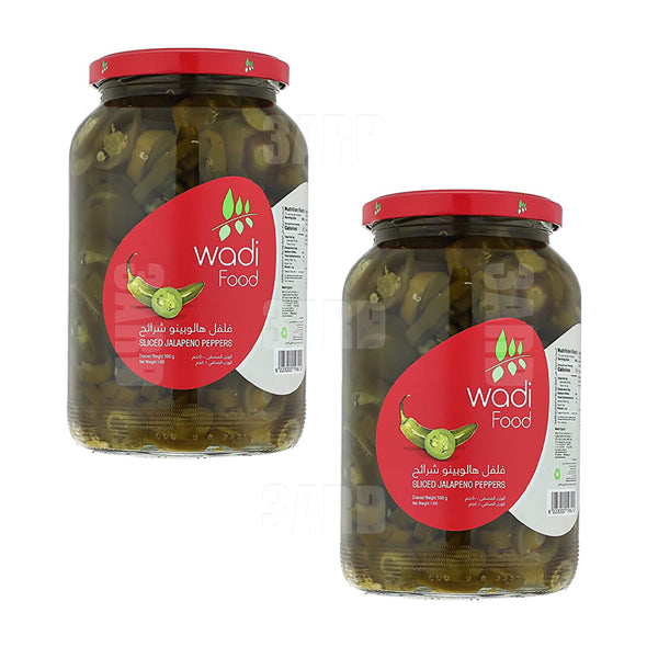 Wadi Food Sliced Jalapeno Peppers 1kg - Pack of 2 – 3ard