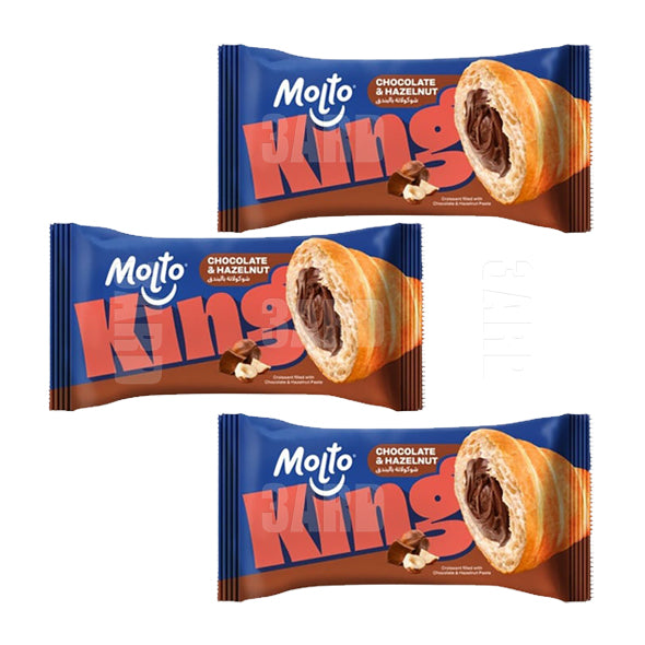 Molto King Croissant Chocolate and Hazelnut 120g - Pack of 3 – 3ard