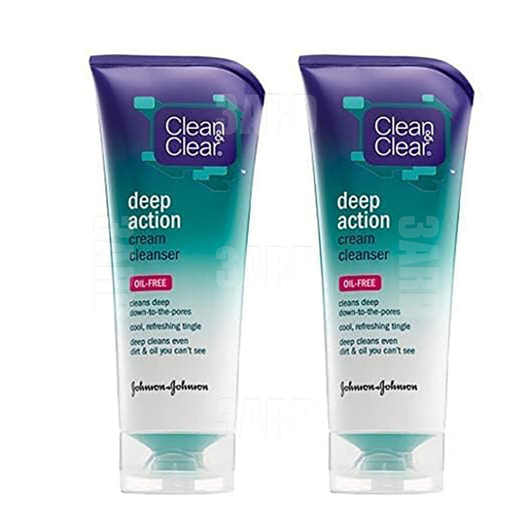 Clean & Clear Deep Action Facial Cream Wash 100ml - Pack of 2 – 3ard