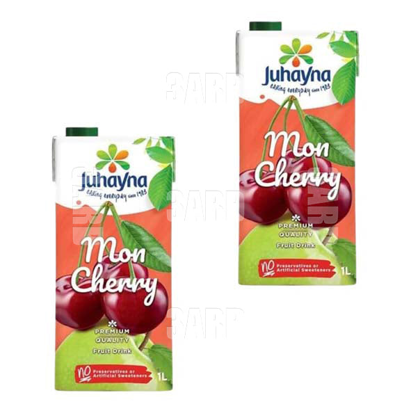 Juhayna Mon Cherry Juice 1L - Pack of 2 – 3ard
