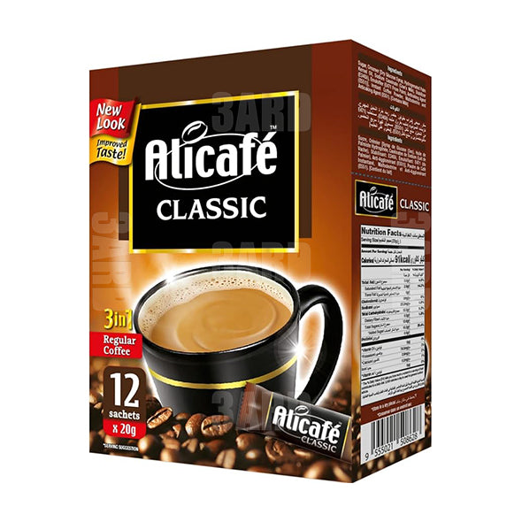 Ali Cafe Classic Coffee 3 in 1 - Pack of 12 – 3ard