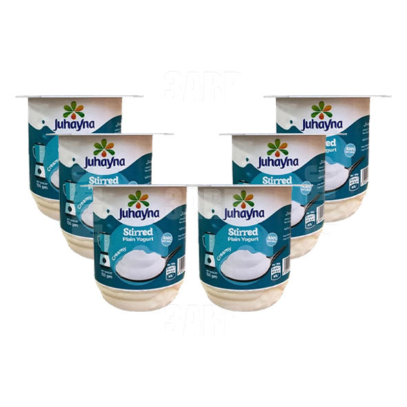 Juhayna Stirred Natural Yogurt 105g - Pack of 6 – 3ard