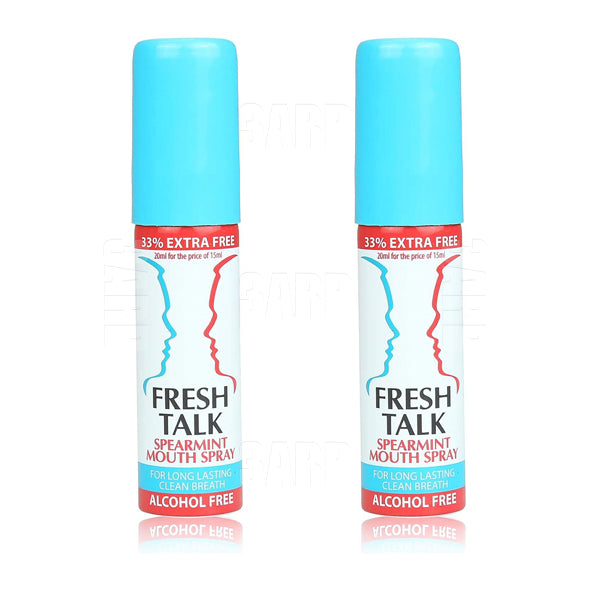 Fresh Talk Mouth Spray Spearmint Blue 20ml - Pack of 2 – 3ard