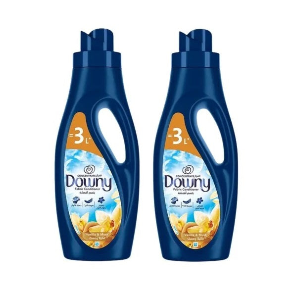 Downy Concentrated Fabric Softener Vanilla & Musk Scent 1L - Pack of 2 ...