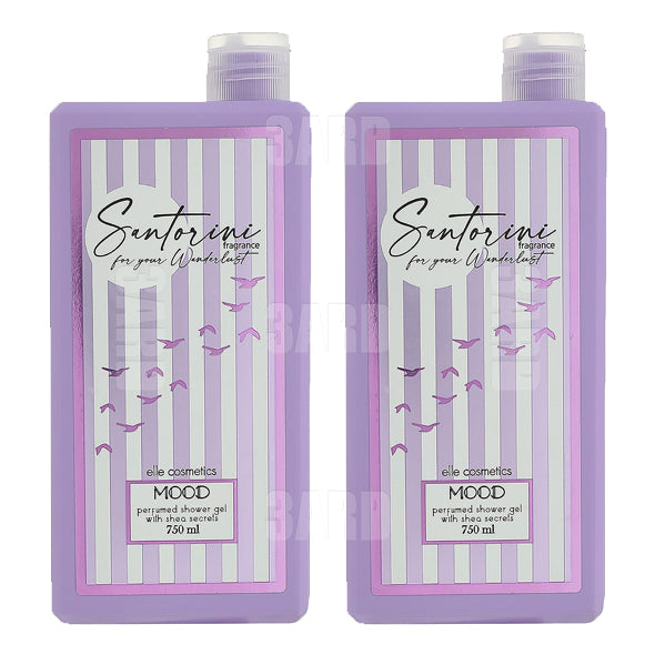 Mood Shower Gel Santorini Purple 750ml - Pack of 2 – 3ard