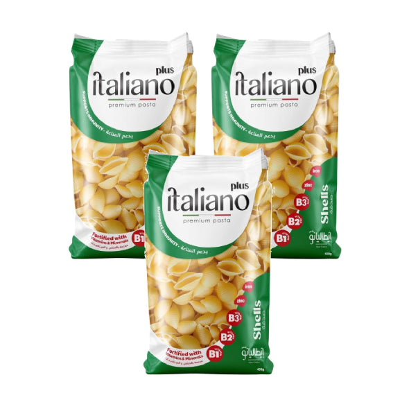 Italiano Premium Pasta Shells 400g - Pack of 3 – 3ard