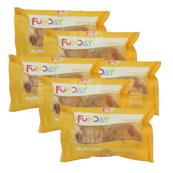 Funday Muffin Cake Vanilla&Fruits 64g - Pack of 6 – 3ard