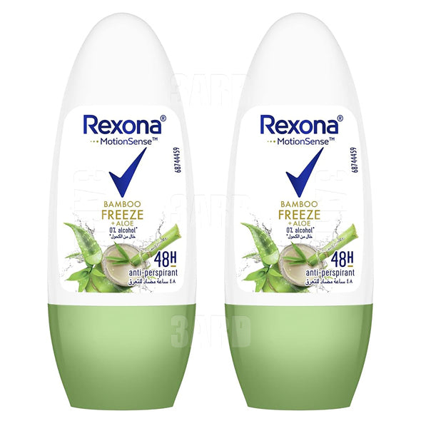 Rexona Women Antiperspirant Deodorant Roll on Bamboo Freeze & Aloe Ver ...