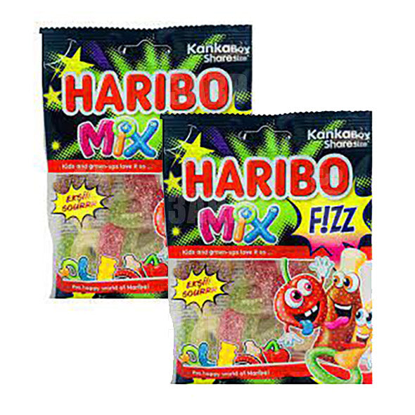 Haribo Mix Fizz Jelly Candy 80g - Pack of 2 – 3ard