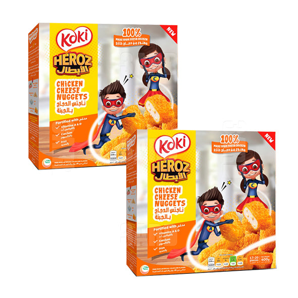 Koki Heros Chicken Cheese Nuggets 400g - Pack of 2 – 3ard