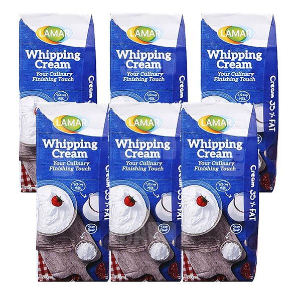 Lamar Whipping Cream 200ml - Pack of 6 – 3ard
