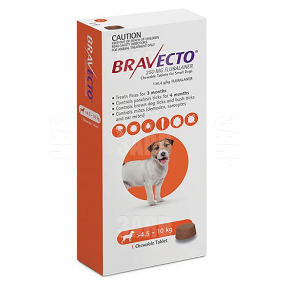 Bravecto Tablet for Dogs for Sizes (4.5-10kg) 1 Tablet - Pack of 1 – 3ard