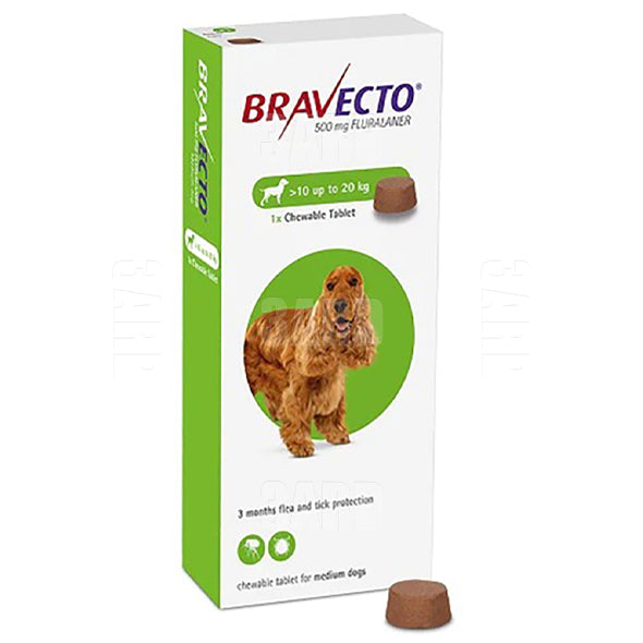 Bravecto Tablet for Dogs for Sizes (10-20kg) 1 Tablet - Pack of 1 – 3ard